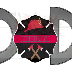Fireman Dad | Hand Drawn | Doodle Design | Sublimation | Digital ...