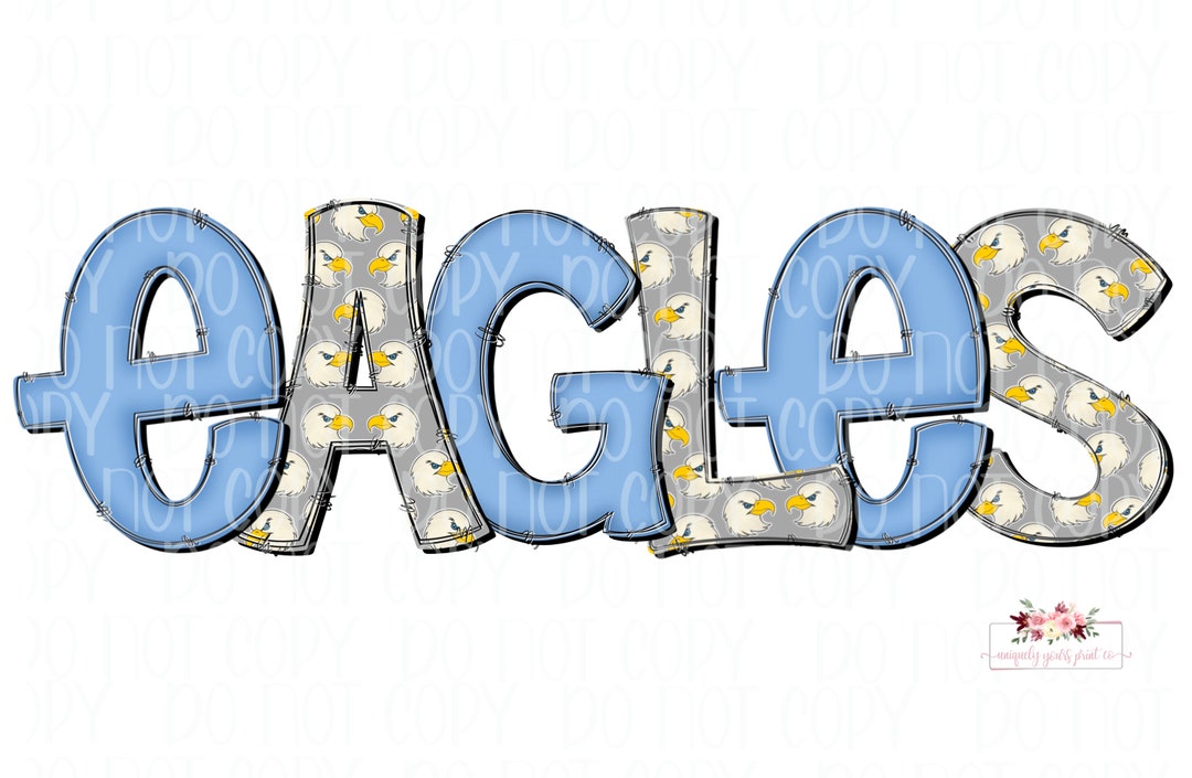 Eagles School Spirit PNG | Carolina Blue, Gray (digital Download) - Etsy