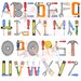 Handrawn Tools Alphabet Set | Alpha Pack| Hand Drawn| Printable | PNG ...