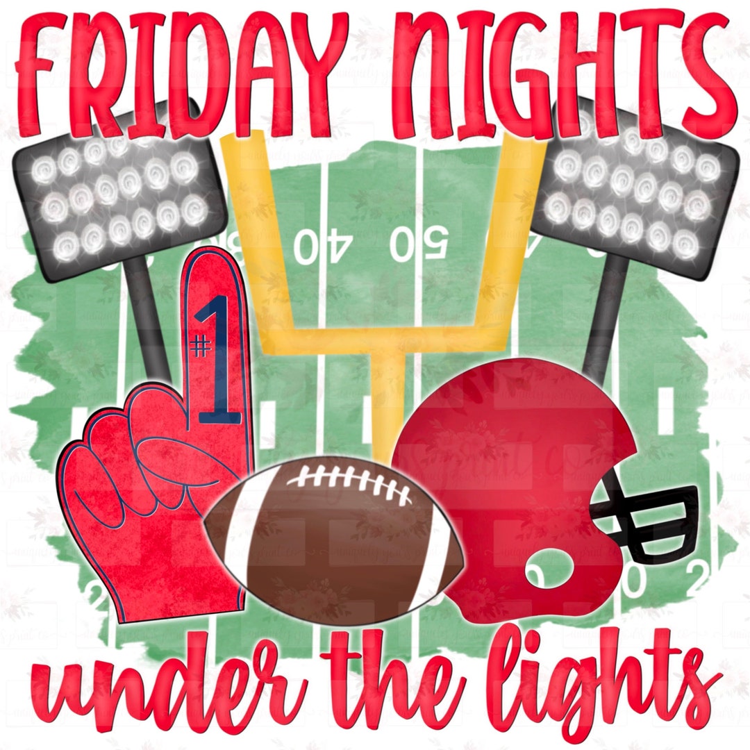 Red and Blue Football Field PNG | Friday Nights Design (digital ...