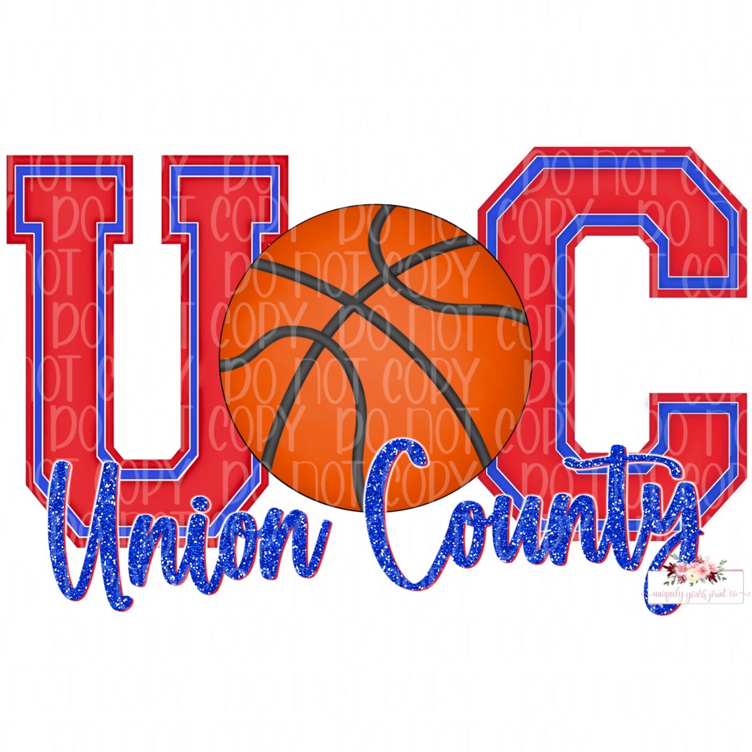 Varsity UC Basketball Digital Design | Union County Football Blue and ...