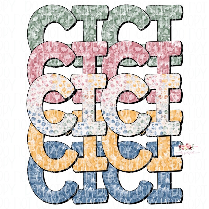 Cici Boho Stacked Digital Design | Mothers Day Digital | Stacked ...