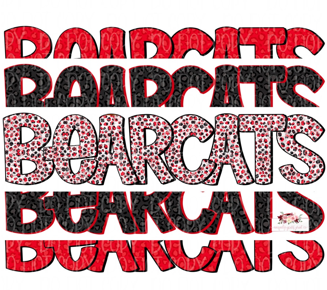 Bearcats Mascot Digital Design Download Cheetah Tie Dye Leopard Stack ...