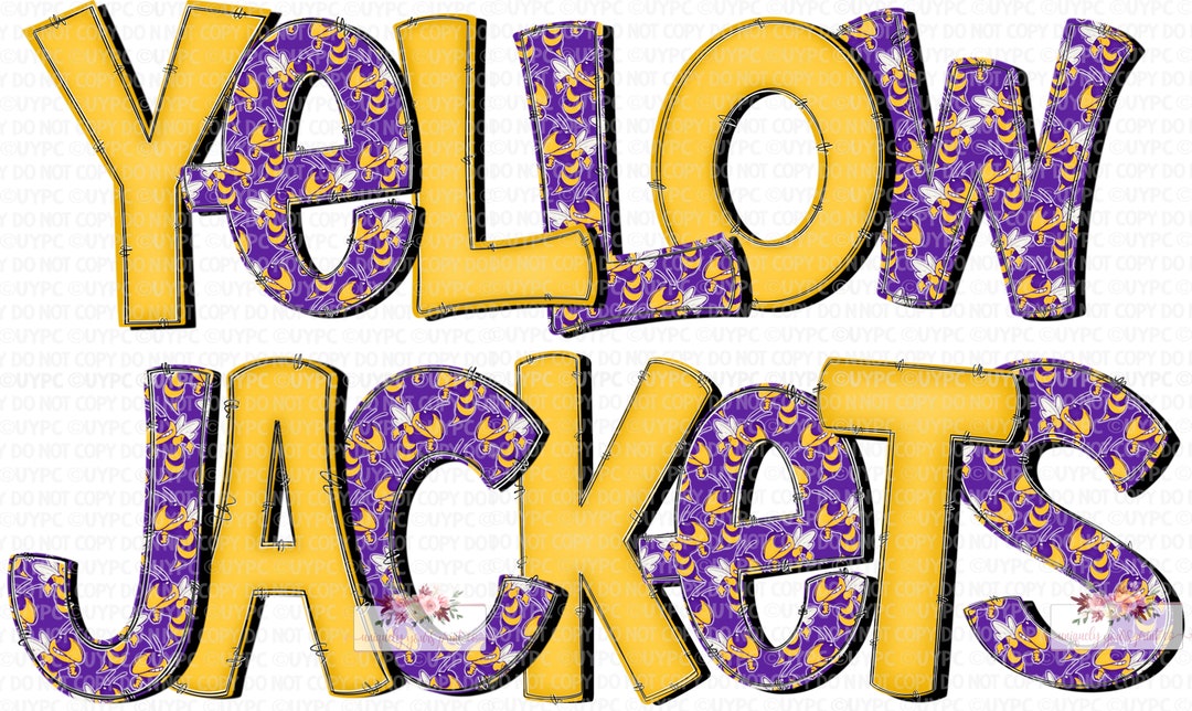 Yellow Jackets Digital Design Download | Purple and Gold Jackets Mascot ...