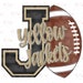 Yellow Jackets Football Design | Black and Gold (digital Download) - Etsy