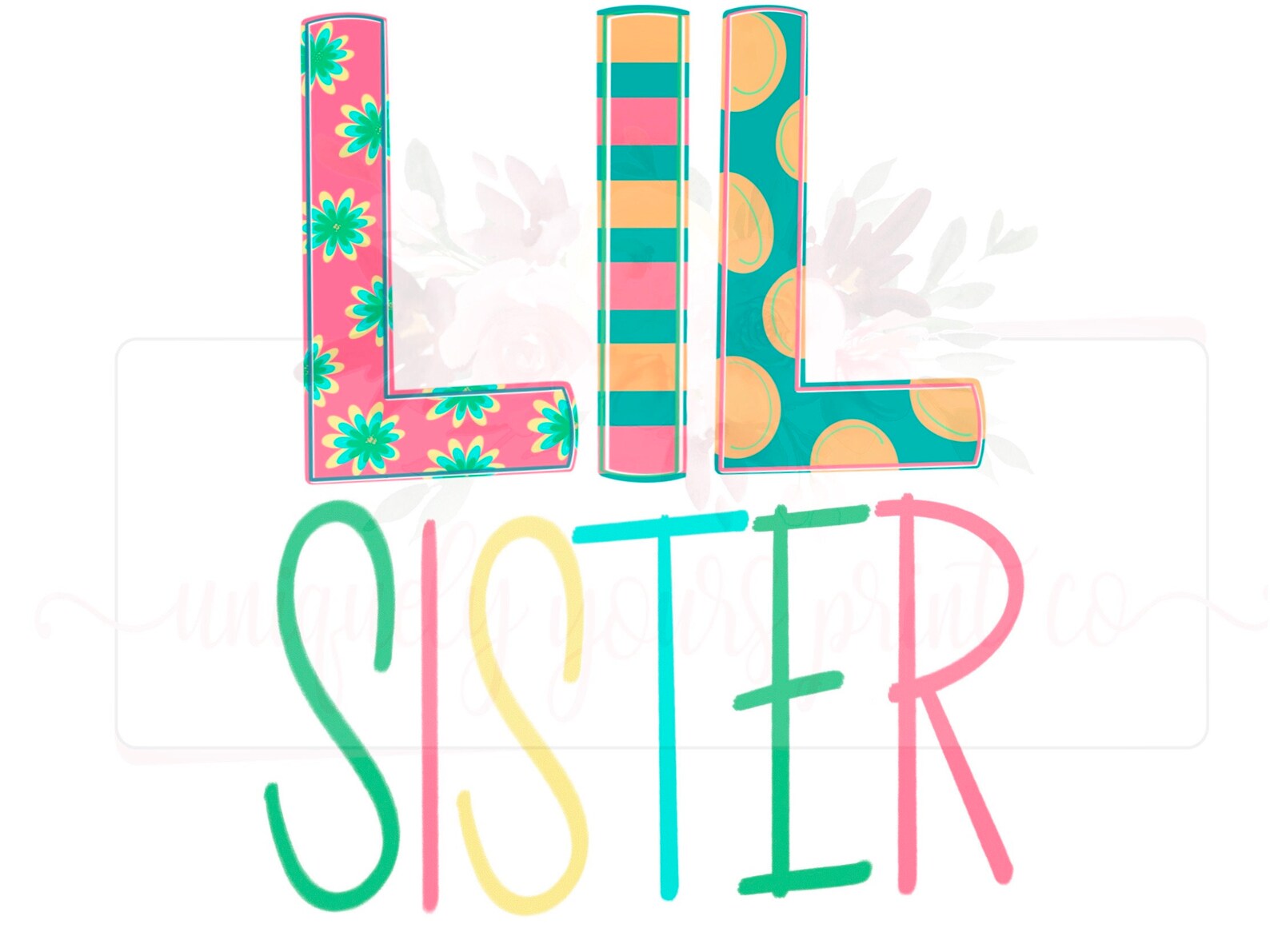 Lil Sister PNG | Hand Drawn Doodle Design (digital Download) - Etsy