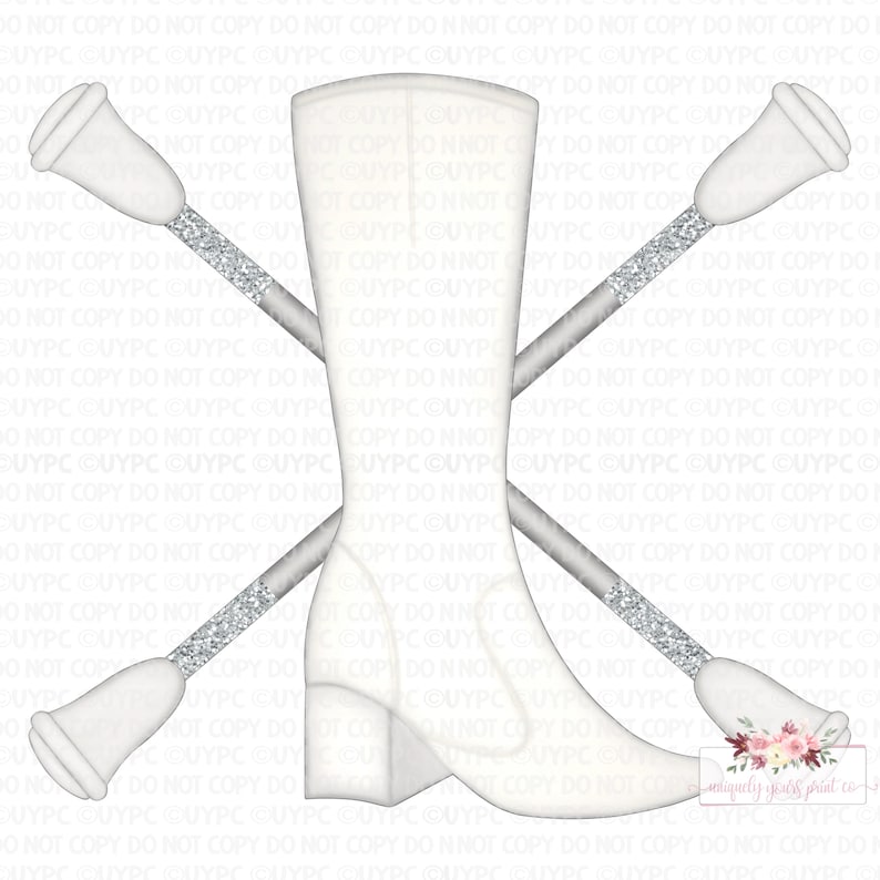 Majorette Digital Design | Silver Glitter Cross Batons and Marching ...
