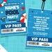 Personalised School Leavers Leaving Party Style VIP Pass & Lanyard ...