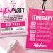 Personalised Hen Night Party Festival Style VIP Pass & Lanyard - Etsy UK
