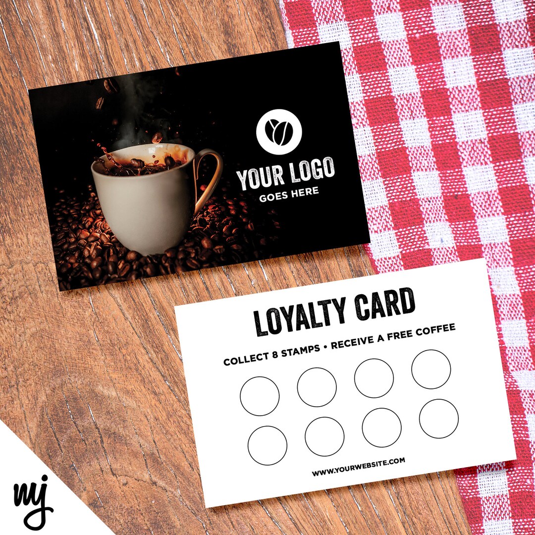 Custom Printed Loyalty Cards Cafe / Coffee Shop / Restaurant Business ...