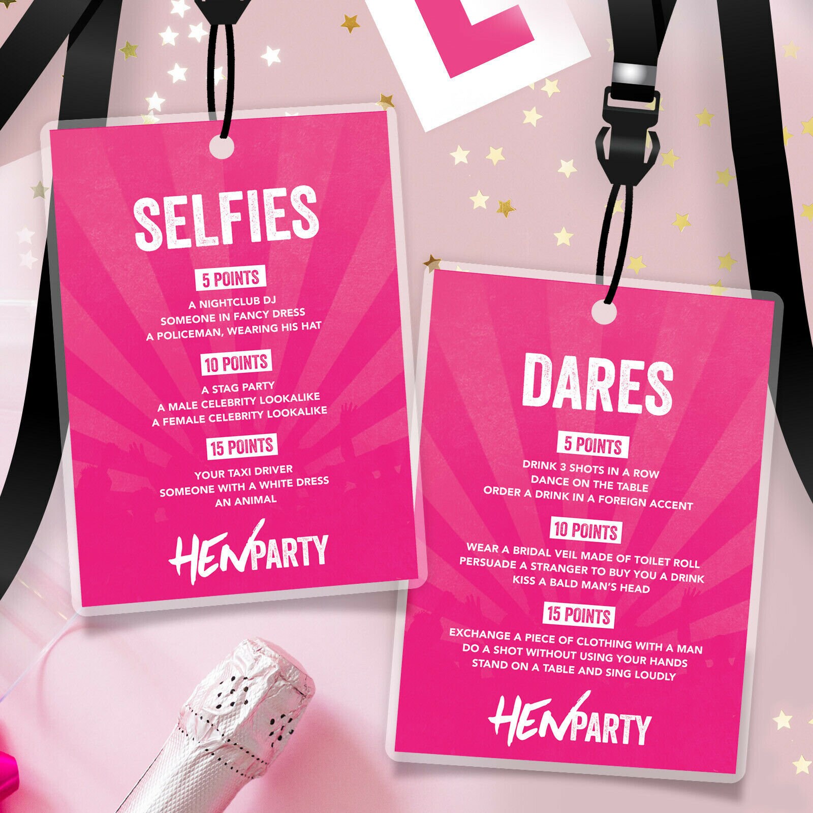 Personalised Hen Night Party Festival Style VIP Pass & Lanyard - Etsy UK