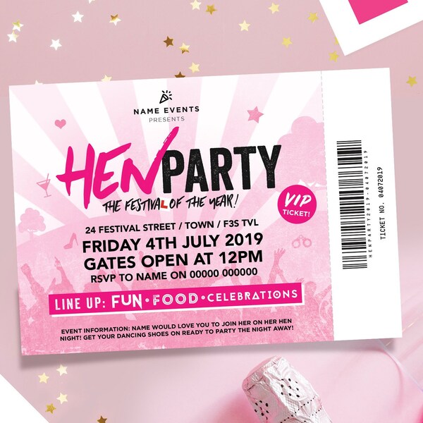 Hen Party Invitation - Etsy UK
