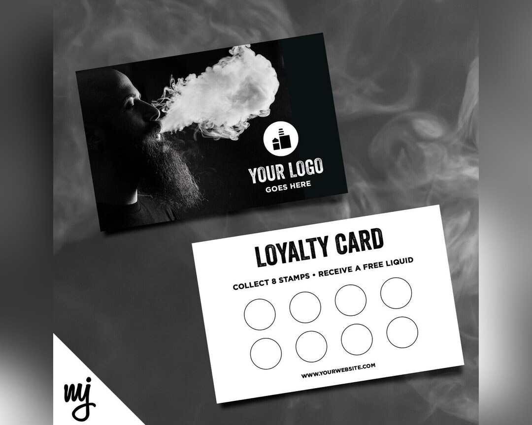 Custom Printed Loyalty Cards | Vape Supplies / E-liquid / Quite Smoking ...