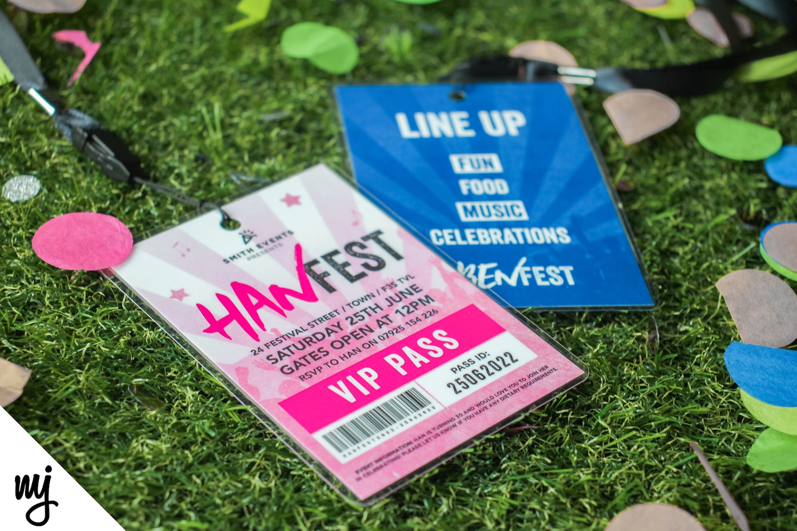 Personalised Festival Style VIP Pass & Lanyard Invitations - Etsy