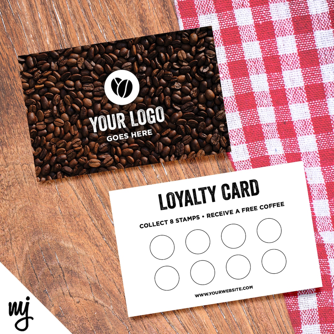 Custom Printed Loyalty Cards Cafe / Coffee Shop / Restaurant Business ...