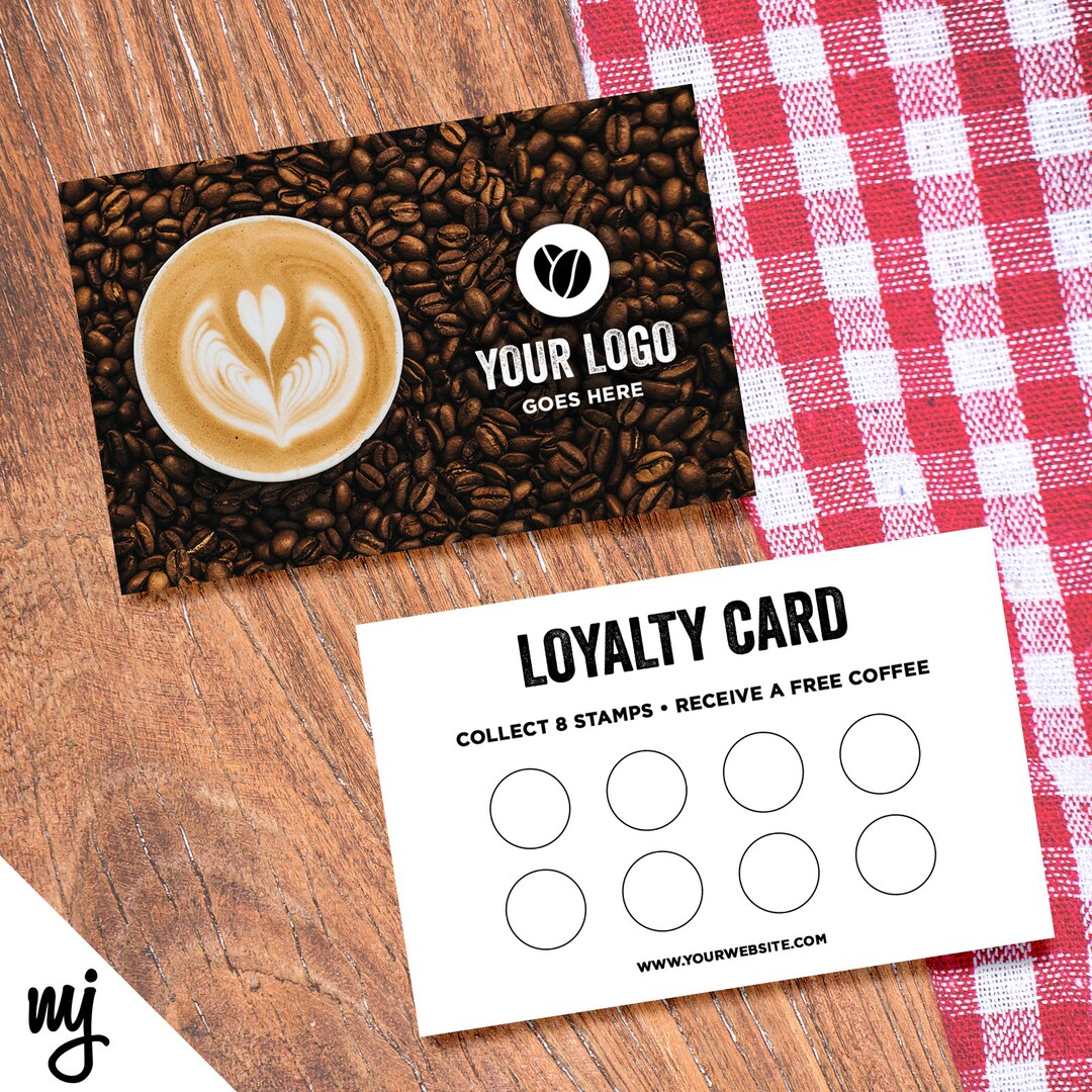 Custom Printed Loyalty Cards Cafe / Coffee Shop / Restaurant Business ...