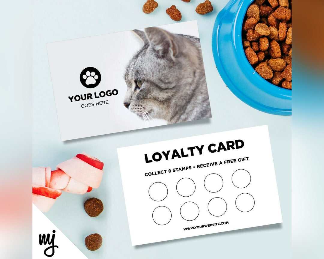 Custom Printed Loyalty Cards | Pet Supplies / Pet Sitter Sitting ...