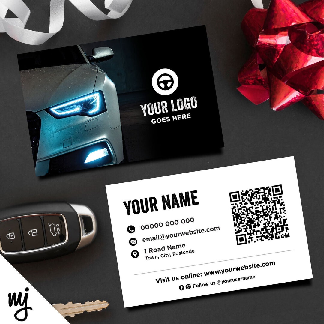 Custom Business Card Printing | Car Vehicle Valet Showroom Auto Shop ...