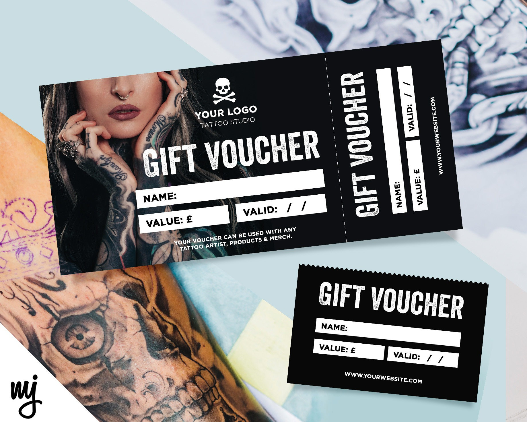 Custom Printed Gift Vouchers Perforated Stubs Tattoo Shop - Etsy UK
