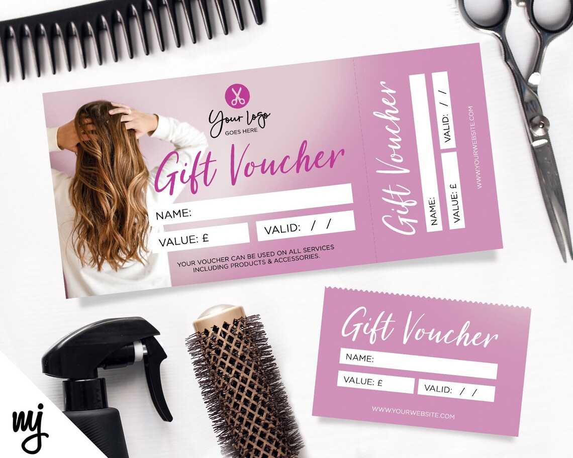 Custom Printed Gift Vouchers Perforated Stubs Hairdresser | Etsy UK
