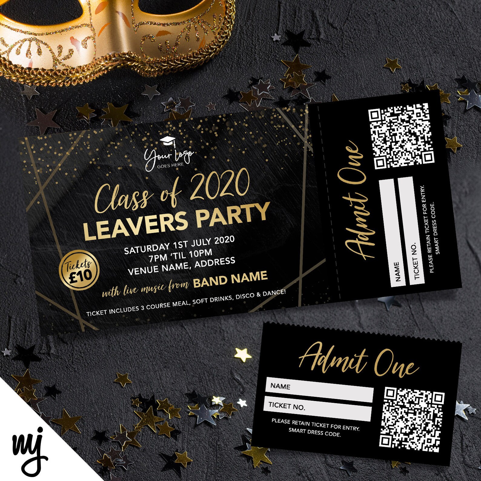 Custom Printed School Leavers Party Tickets Perforated Stubs - Etsy UK