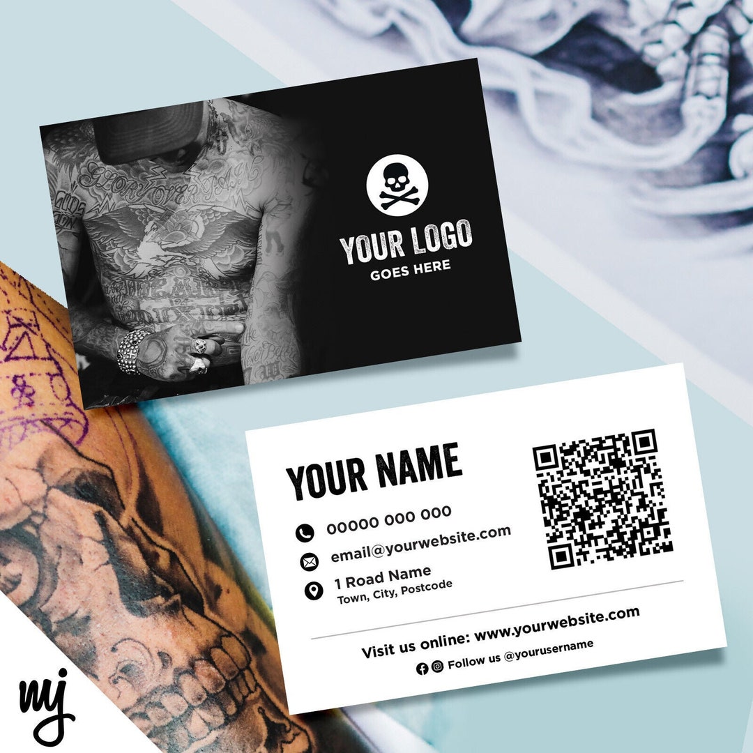Custom Business Card Printing Tattoo Artist Shop Studio Ink Tat ...