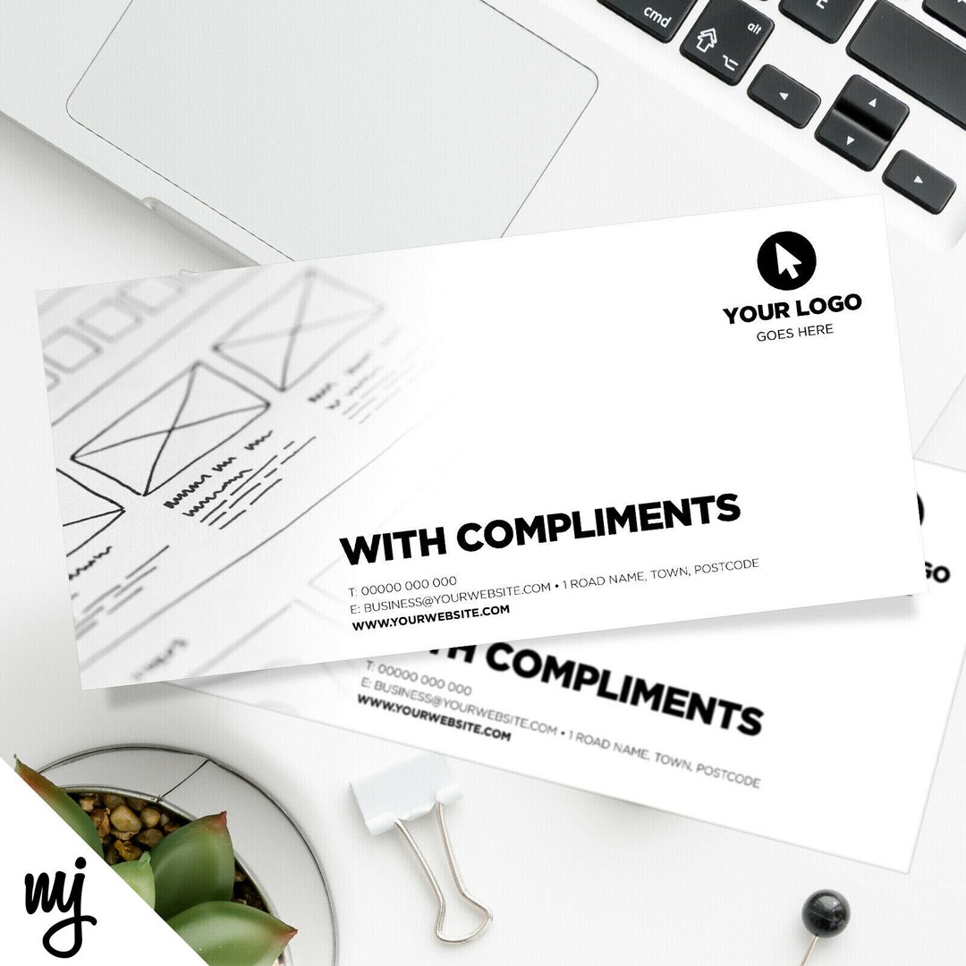 Custom Compliment Slip Printing It Marketing Web Design Graphic ...