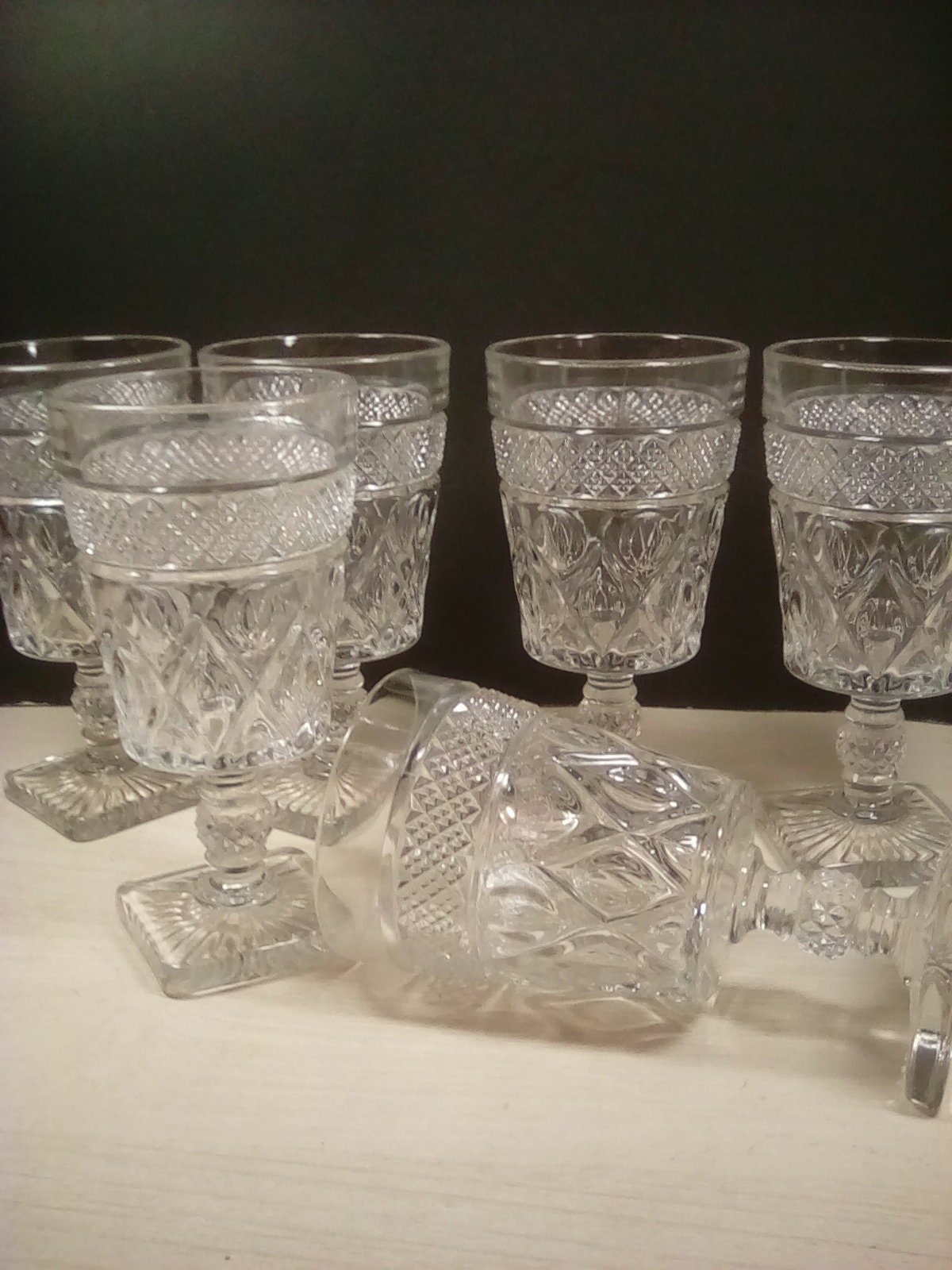 Imperial Cape Cod stemware wine /water glasses | Etsy