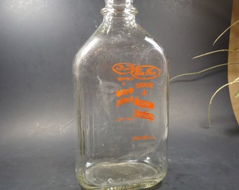 Red Glass Bottle - Etsy