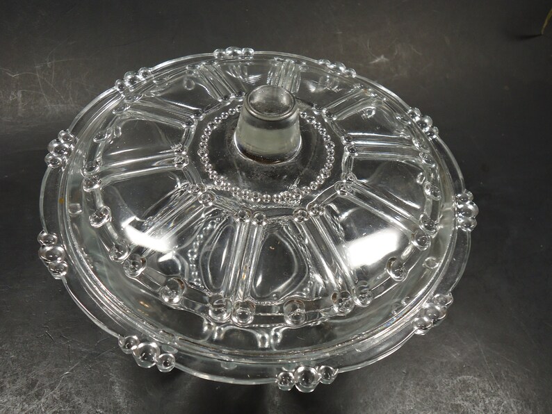 Round Clear Glass Candy Dish - Etsy