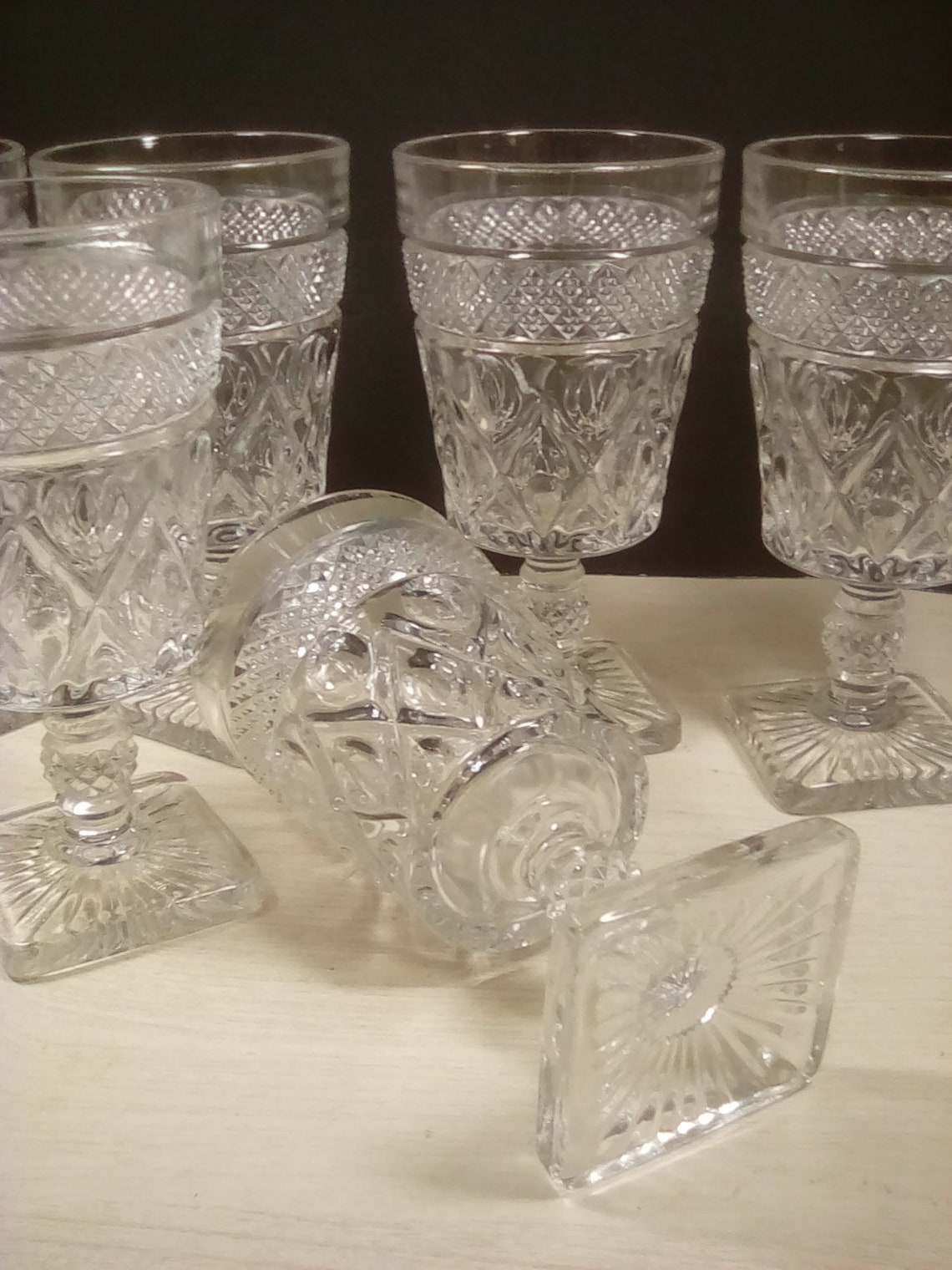 Imperial Cape Cod stemware wine /water glasses | Etsy