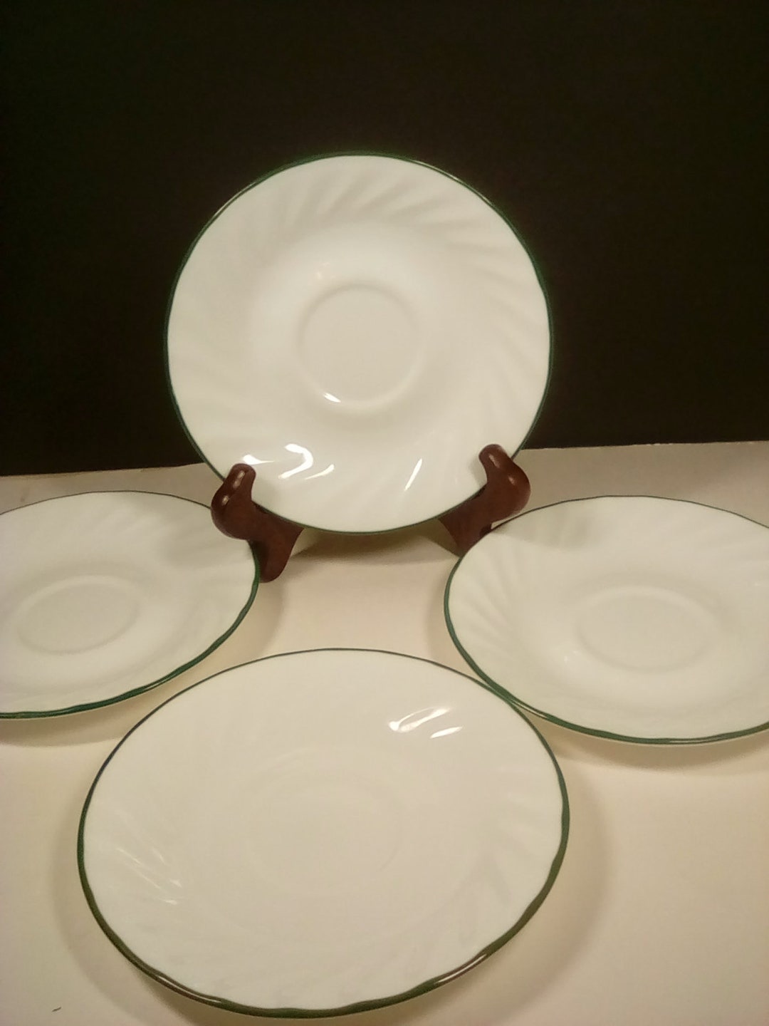 Set of 4 Corelle English Meadow Pattern Saucers - Etsy