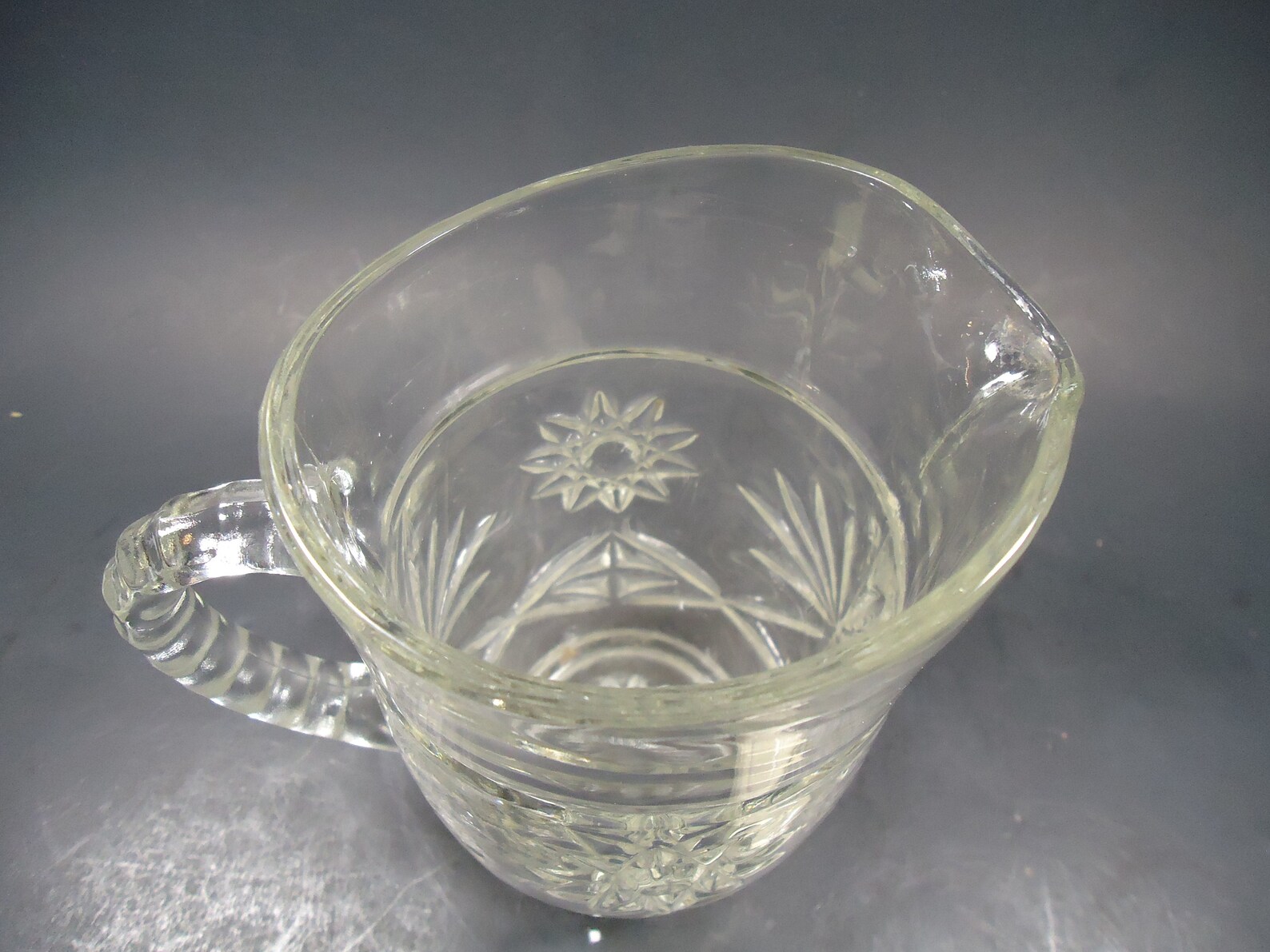 Star of David Small Clear Glass Pitcher - Etsy