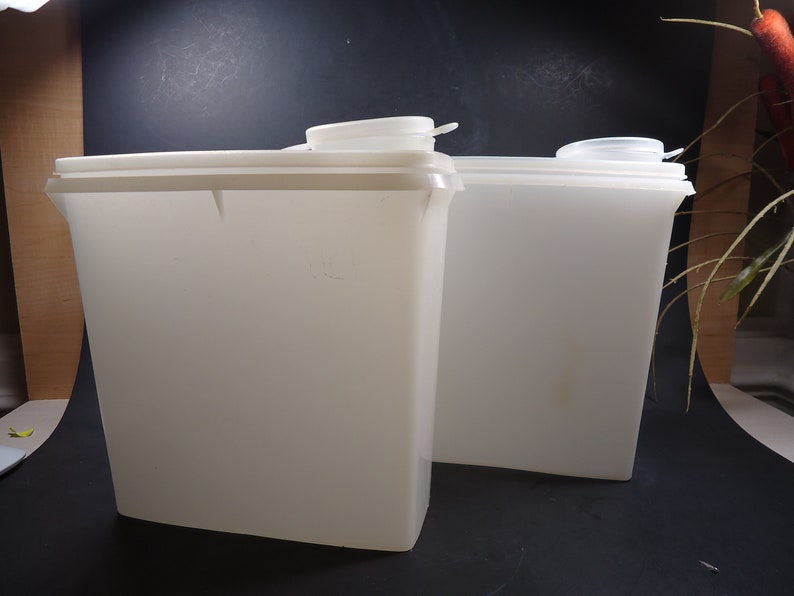 2 Tupperware Storage Containers With Lids | Etsy