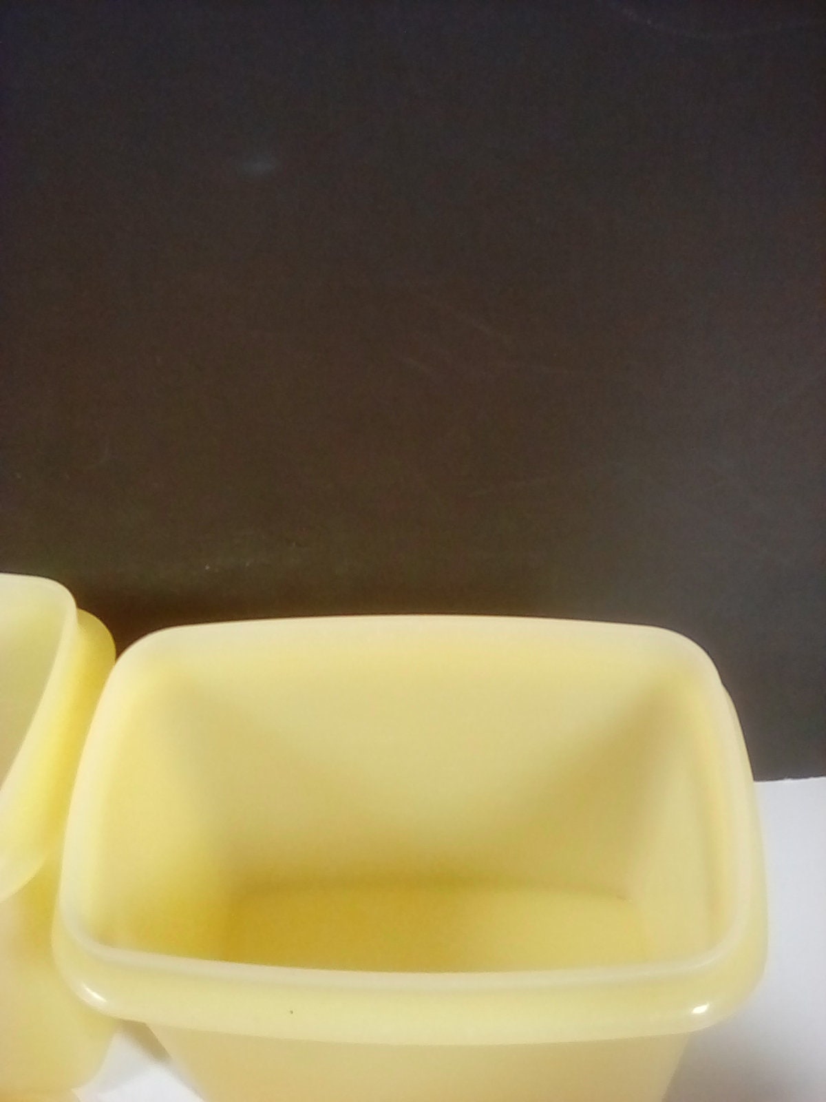 2 Tupperware Small Yellow Storage Containers With Lids - Etsy