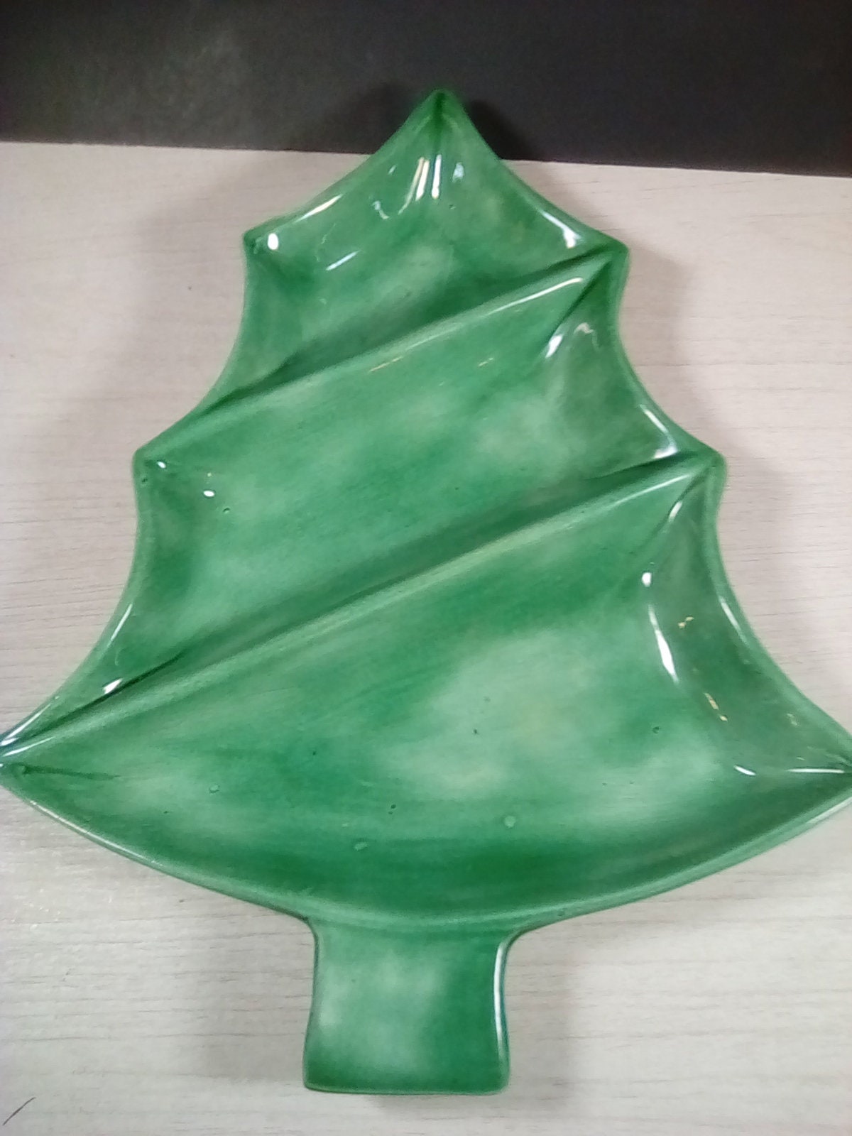 Vintage Ceramic Christmas Tree Serving Dish | Etsy