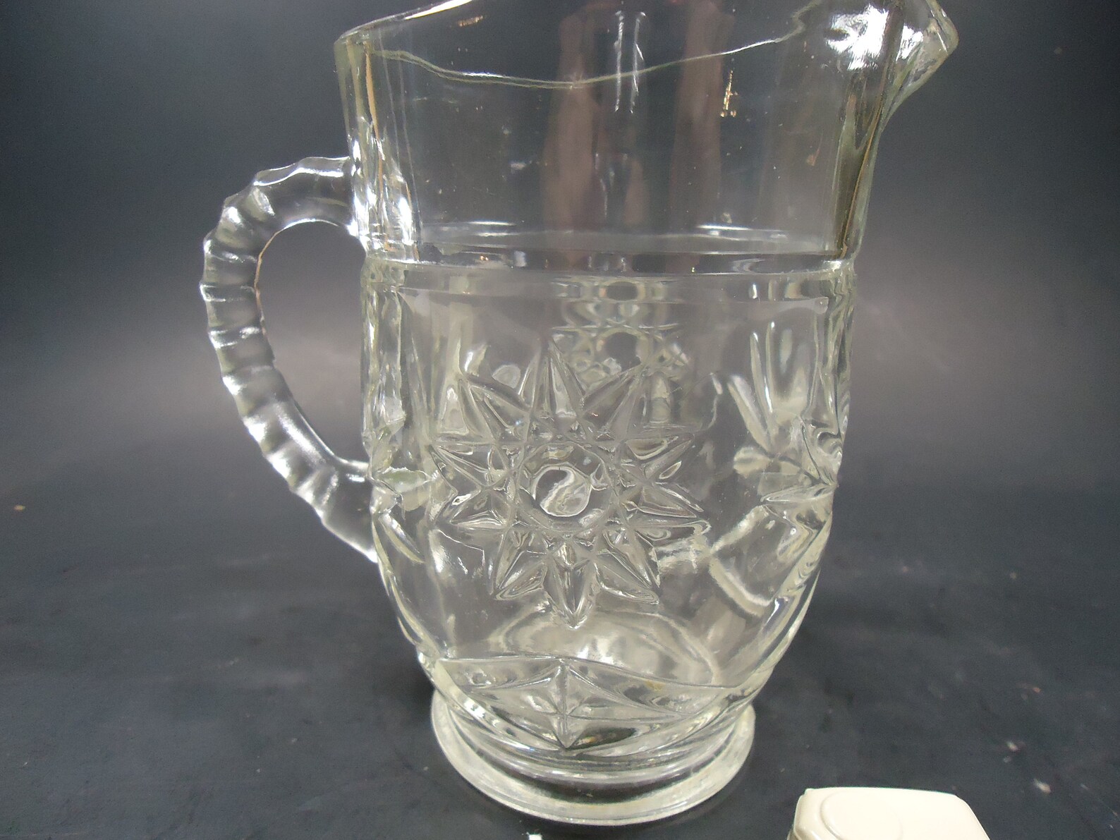 Star of David Small Clear Glass Pitcher - Etsy