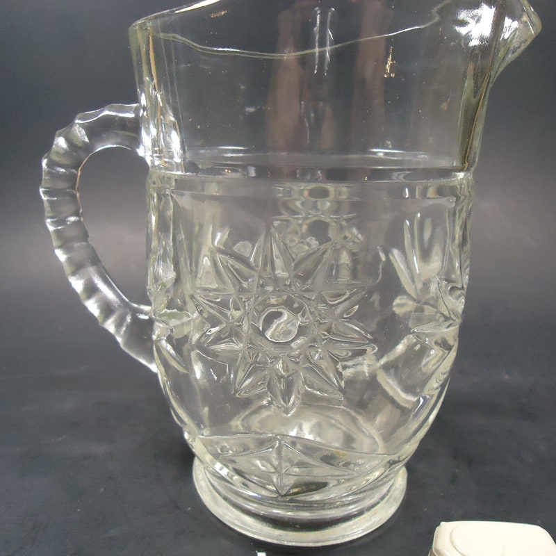 Clear Glass Pitcher - Etsy