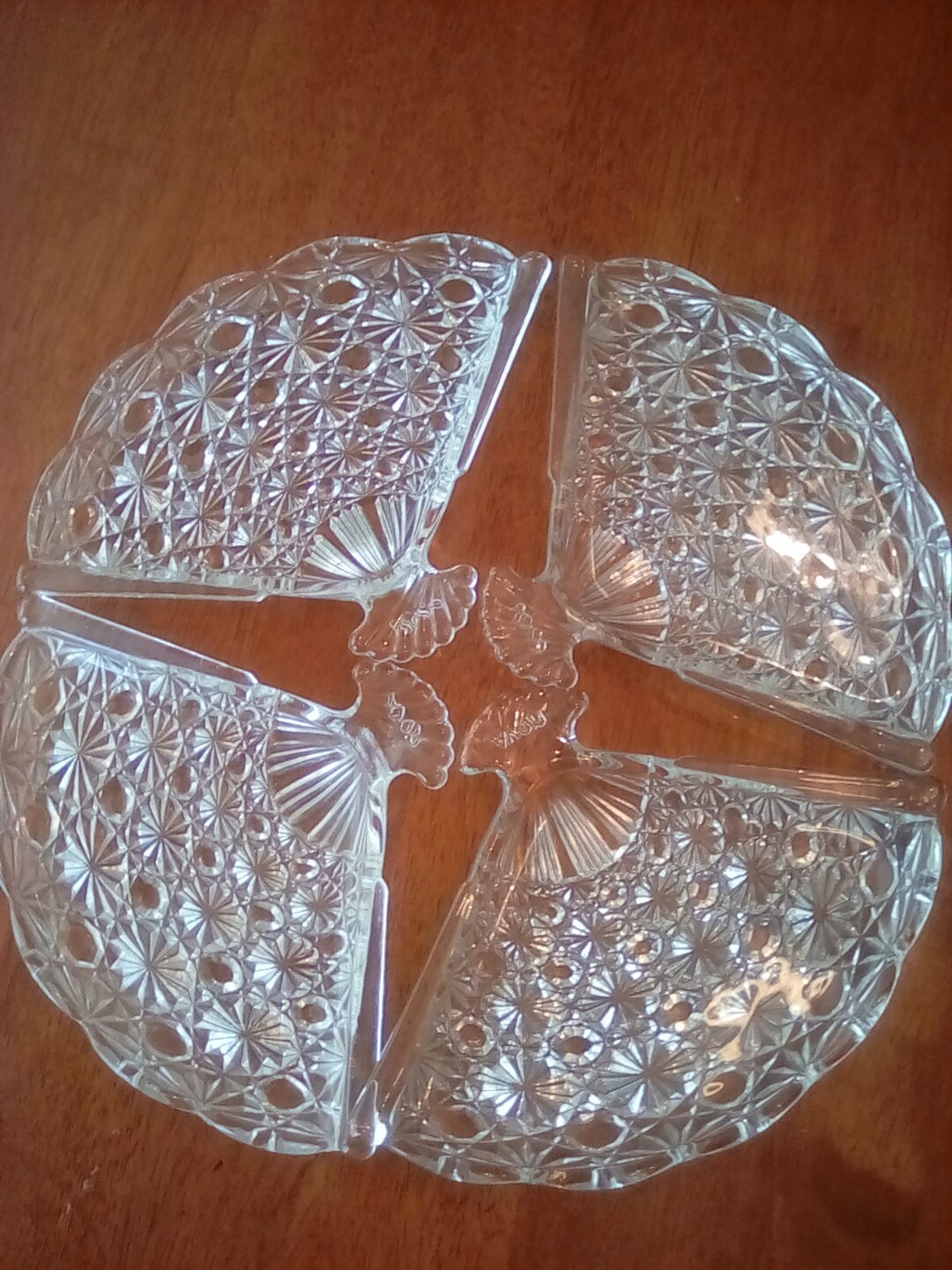 Set of 4 Avon Fan Shape Glass Dishes - Etsy