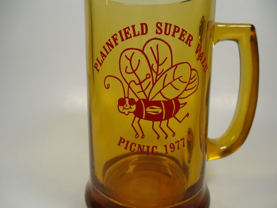 Set of 5 Amber Color Mugs With Handles | Etsy