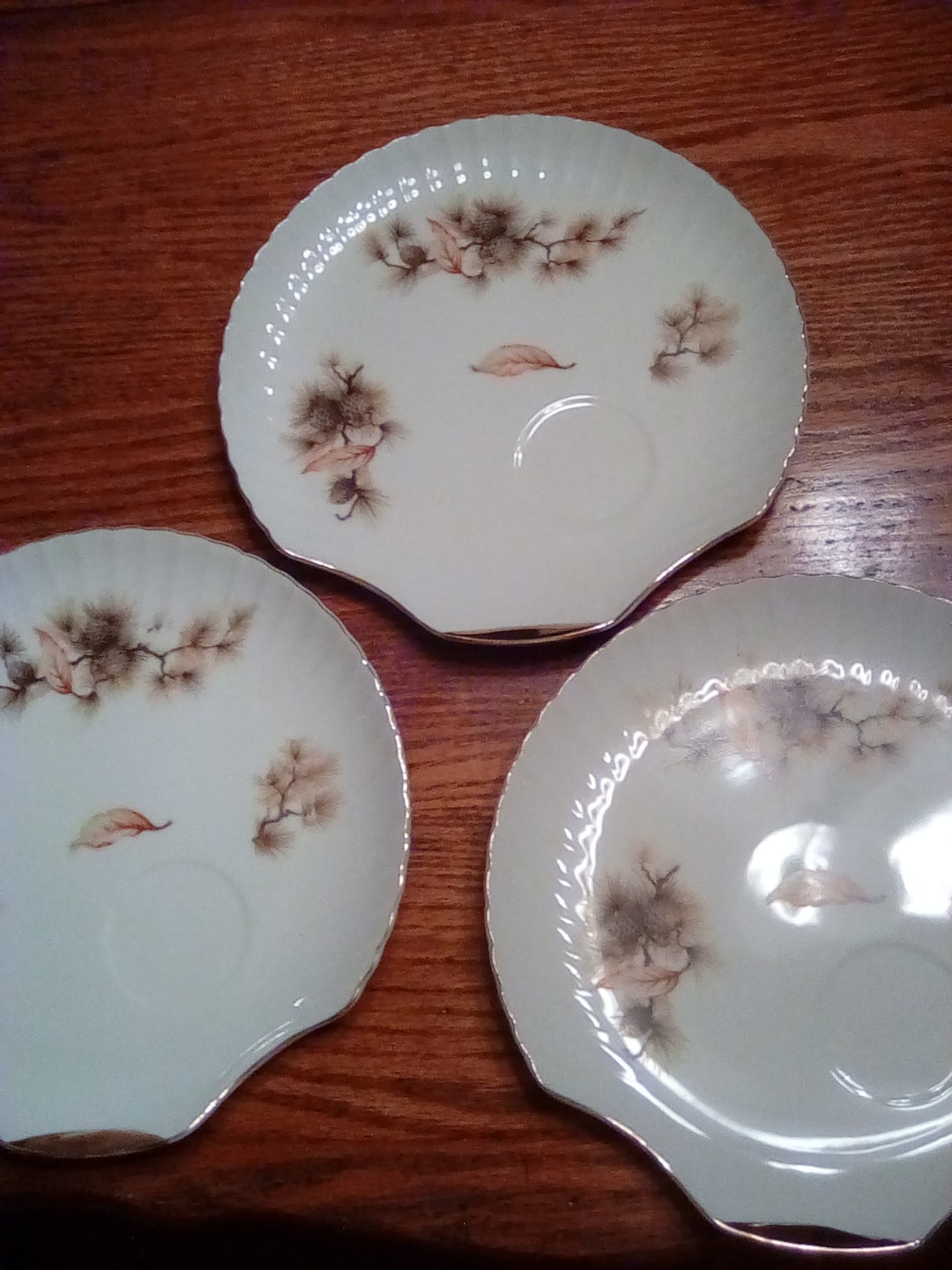 Vintage Snack Set of 3 Plates - Etsy