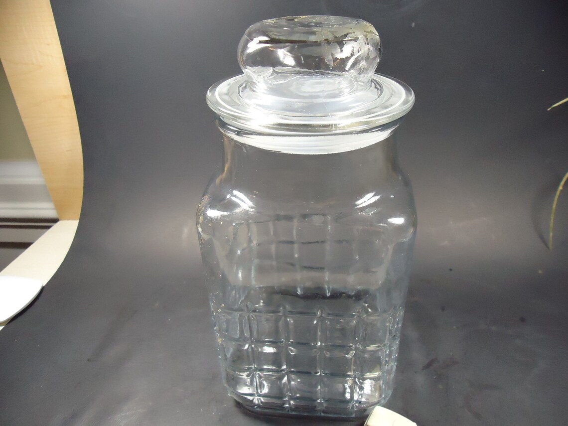 Clear Glass Storage Container - Etsy UK