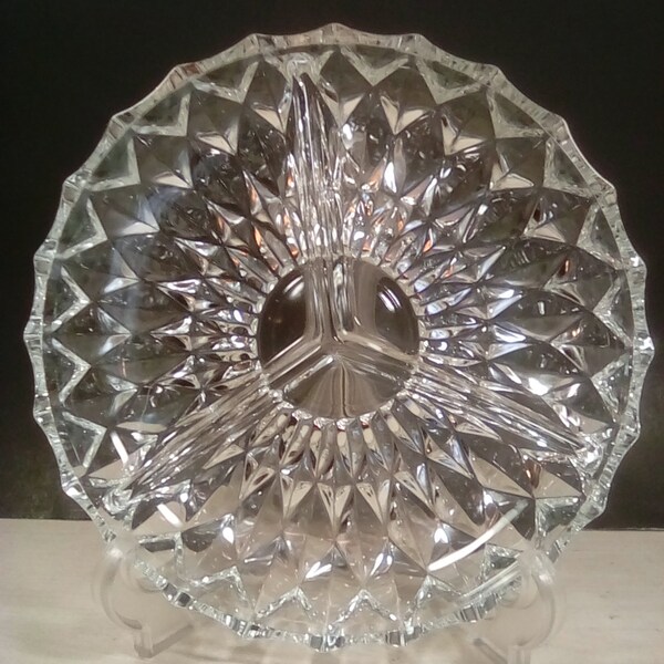 Glass Divided Dish - Etsy