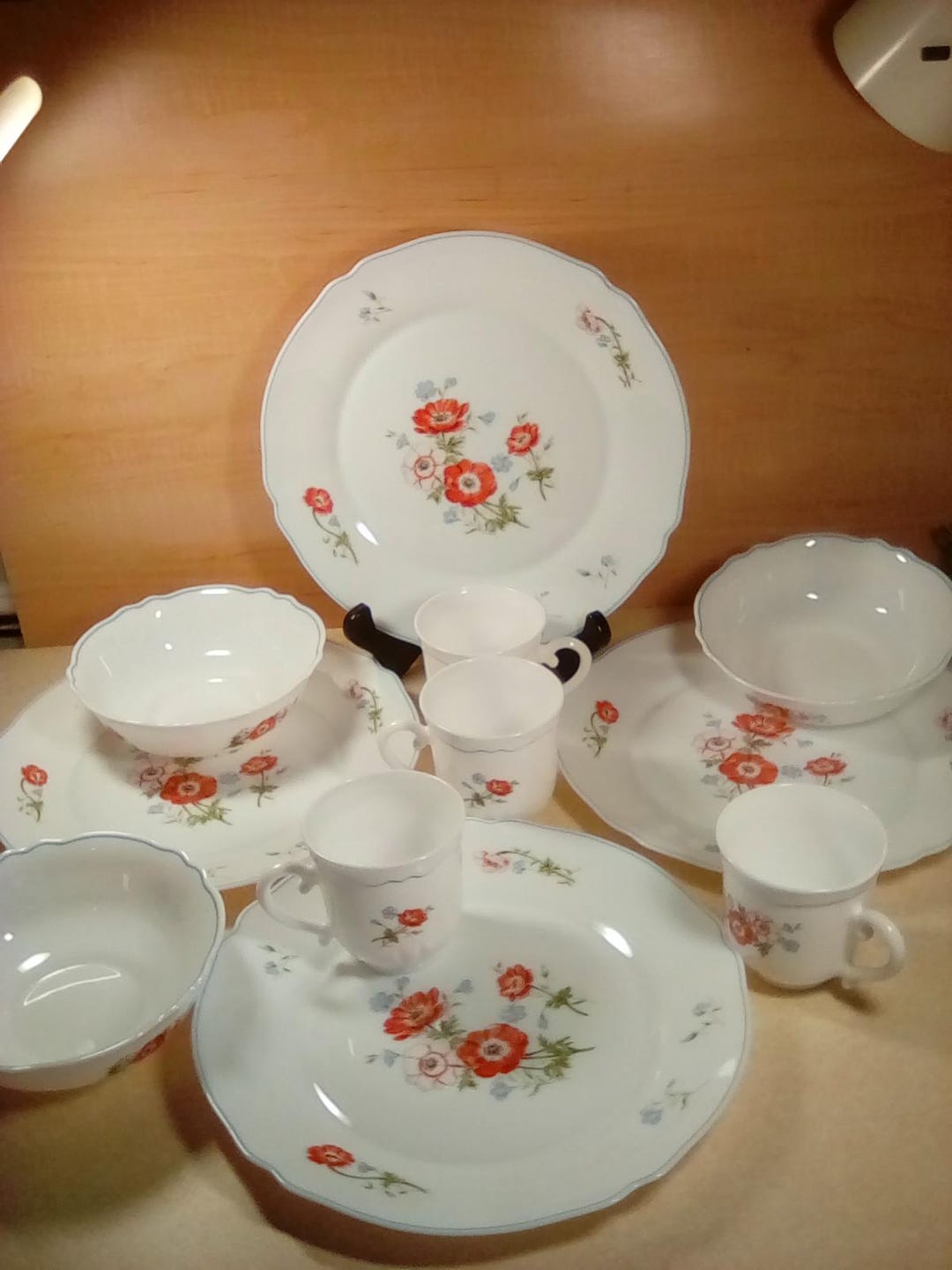 Rare, 11 Pieces of Arcopal France Paradise Pattern Dinner Ware - Etsy