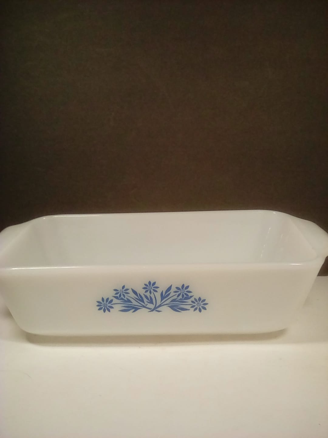 Anchor Hocking Fire King Blue Cornflower Motif Casserole/ Backing Dish ...