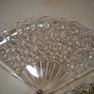 Set of 2 Fan Shape Glass Dishes - Etsy