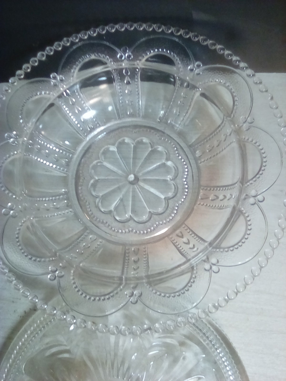 Round Clear Glass Covered Candy Dish - Etsy
