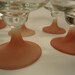 Set of 6 Clear Pink Pedestal Brandy Glasses - Etsy