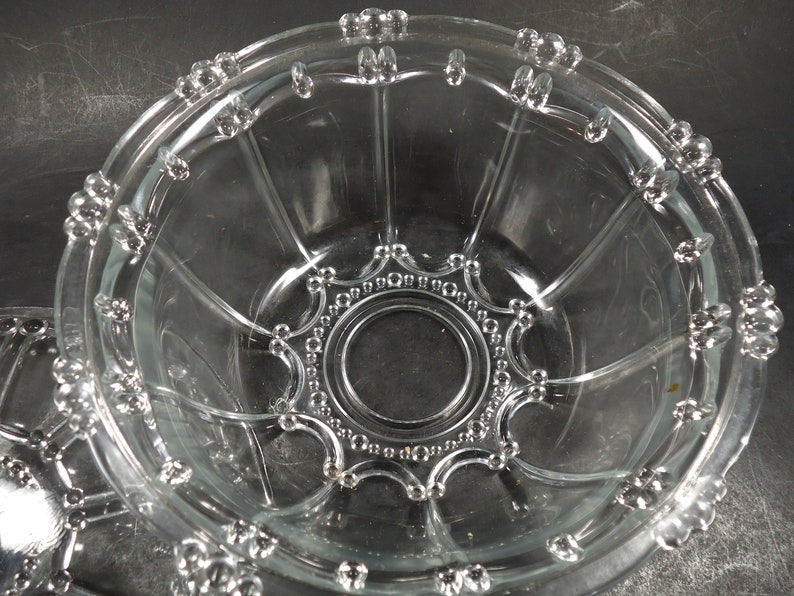 Round Clear Glass Candy Dish - Etsy