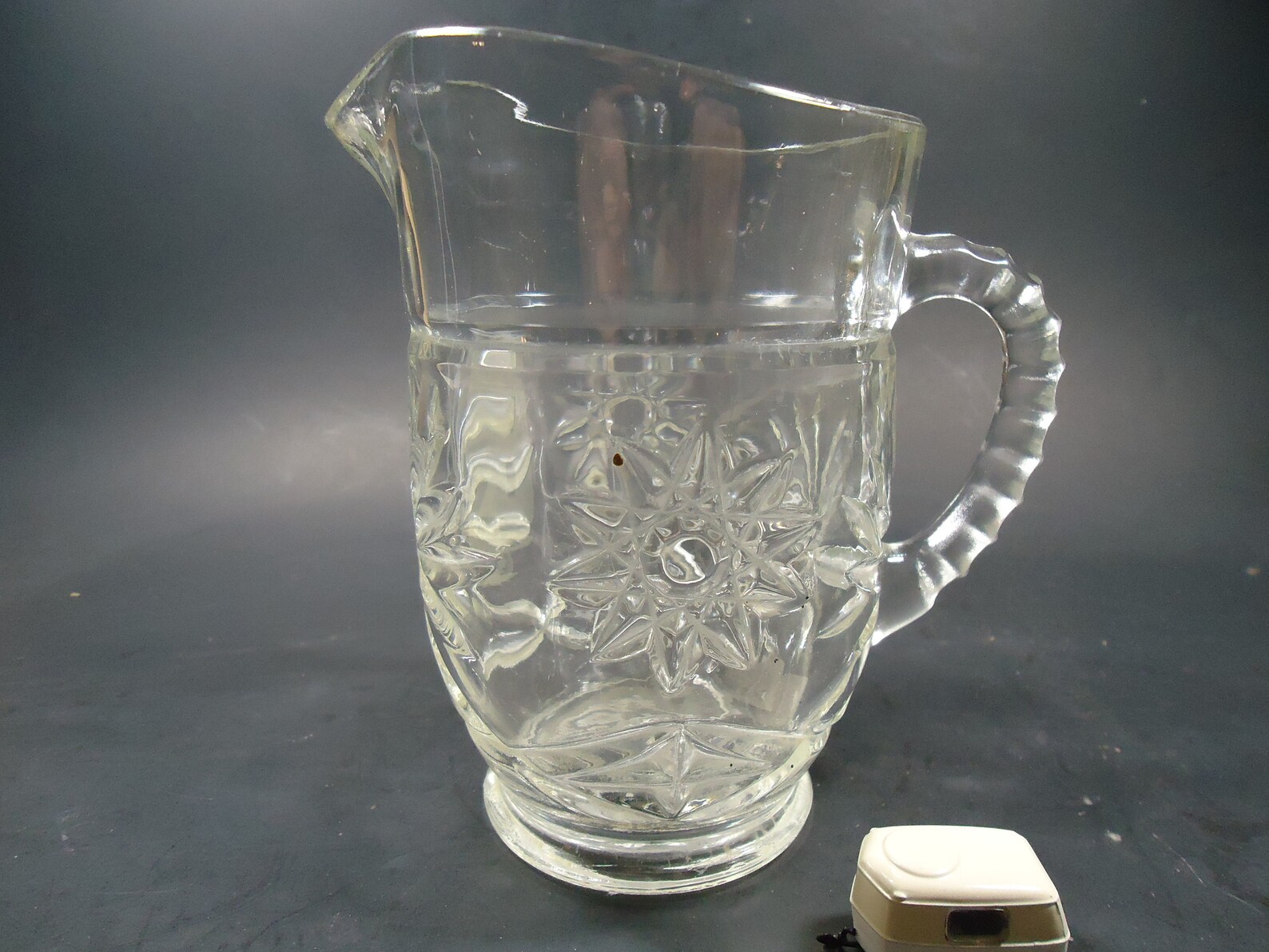 Star of David Small Clear Glass Pitcher - Etsy